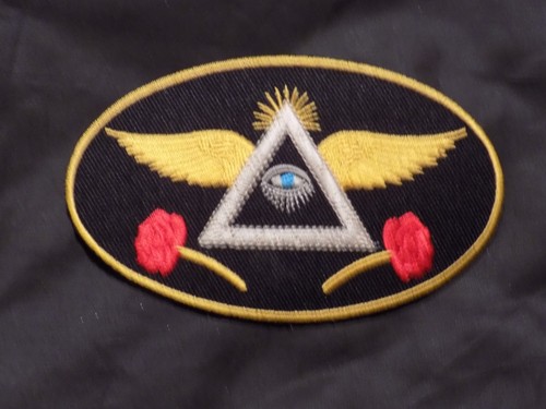 Lady Masonic Oval Patch Roses All Seeing Eye Iron Sew Freemason ...