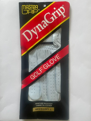 NEW Master Grip - Dyna Grip Golf Glove- Cabretta Leather Mens Left L | eBay