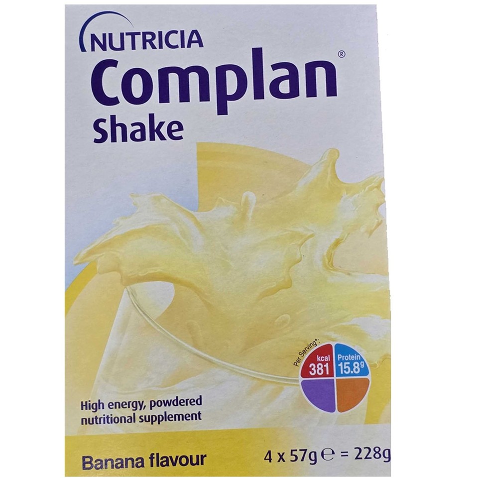 Complan Shake Banana Flavour Sachets 4 x 57g | Pack 3 4008976682189 ...