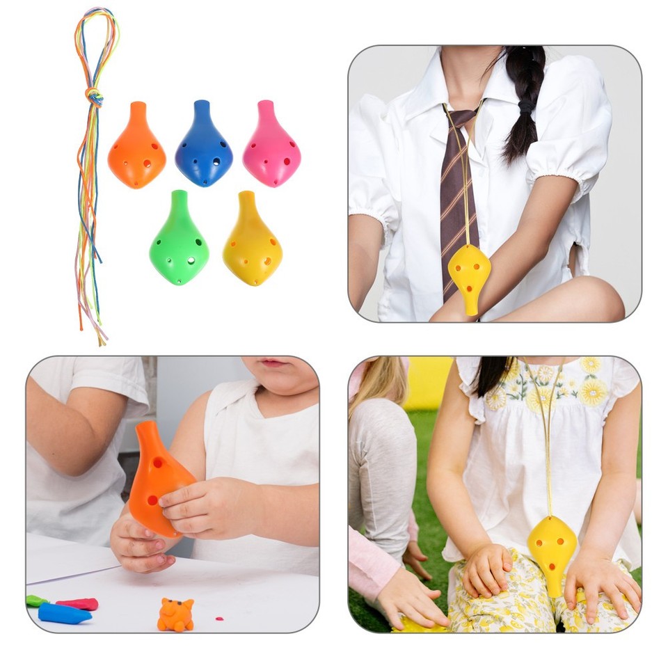 15 Pcs Creative Ocarina ABS Ocarina Flute Beginner Student Flutes ...