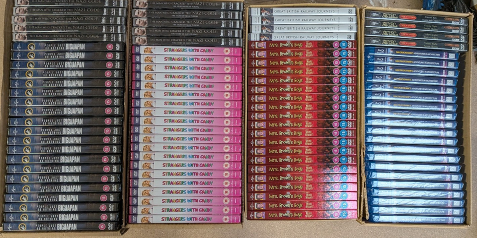 MIXED DVD & BLURAY - JOB LOT X 500 UNITS NEW SEALED WHOLESALE BULK no ...
