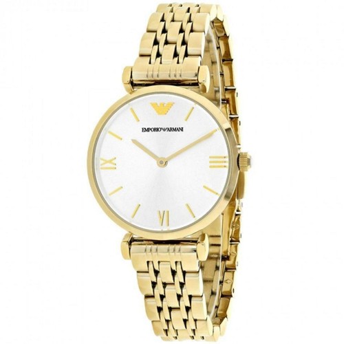 ARMANI WOMENS WATCH AR1877 SILVER DIAL - CERTIFICATE - WARRANTY - RRP ...