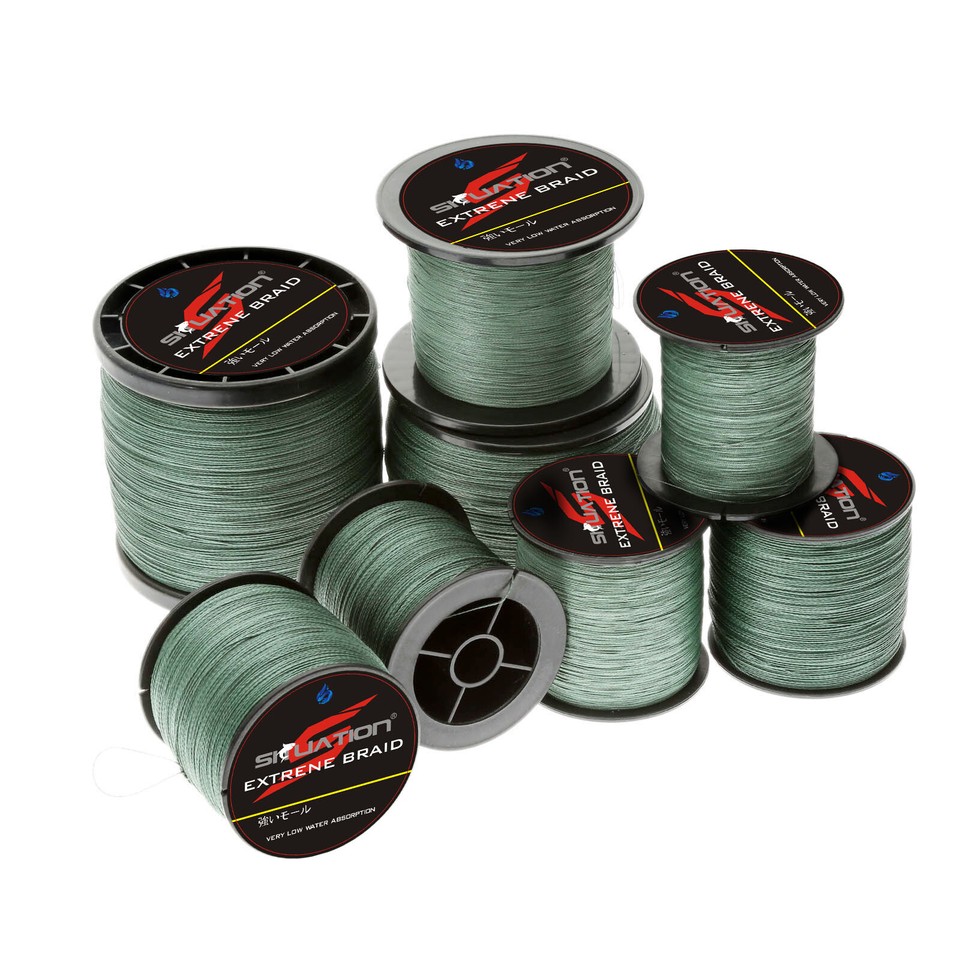 100/300/500/1000M Moss Green Super Strong Dyneema Braided Fishing Line ...