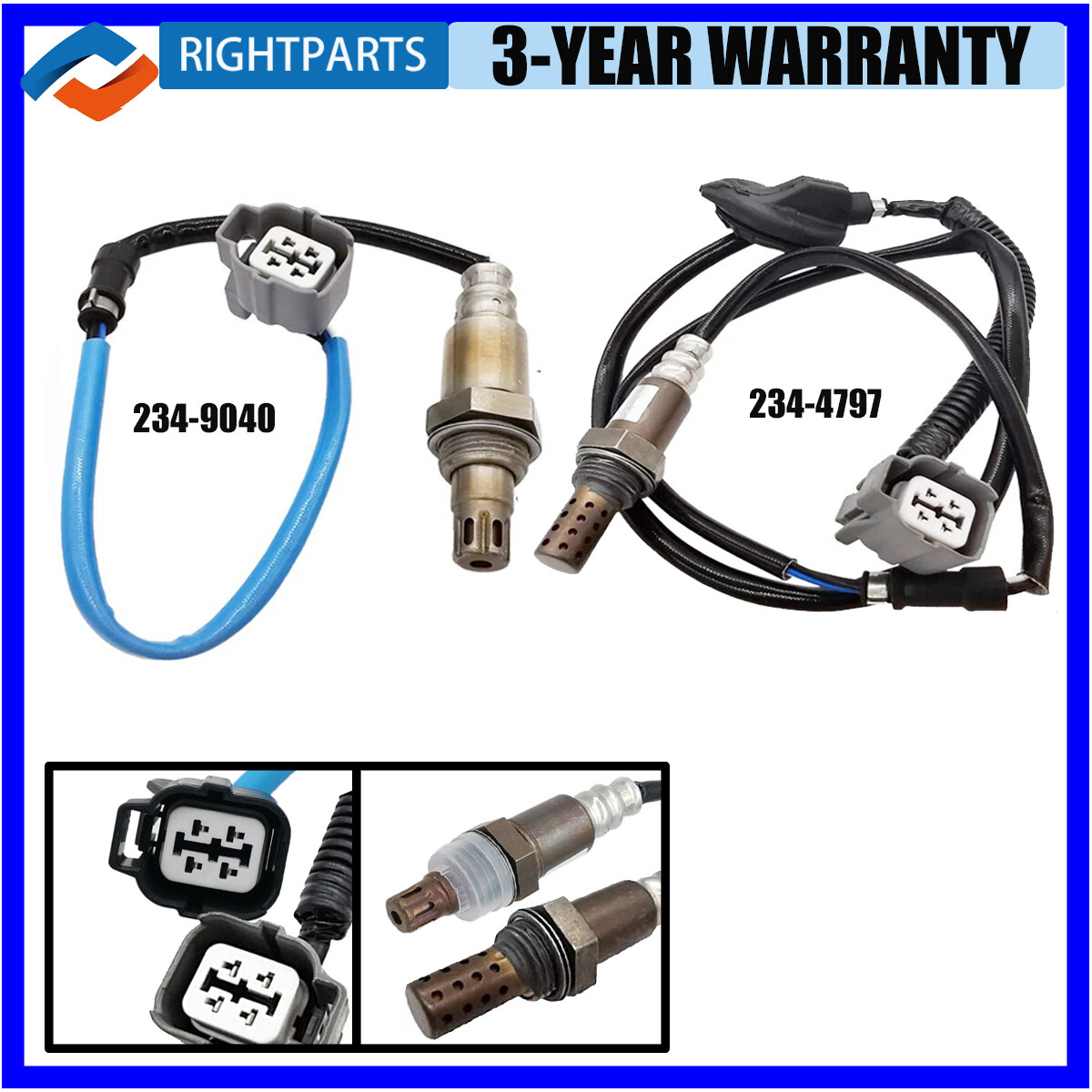 234-9040 234-4797 Oxygen Upstream & Downstream Sensor For Honda Accord ...