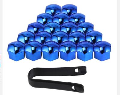 19mm BLUE CHROME Wheel Nut Covers with removal tool fits TOYOTA b | eBay UK