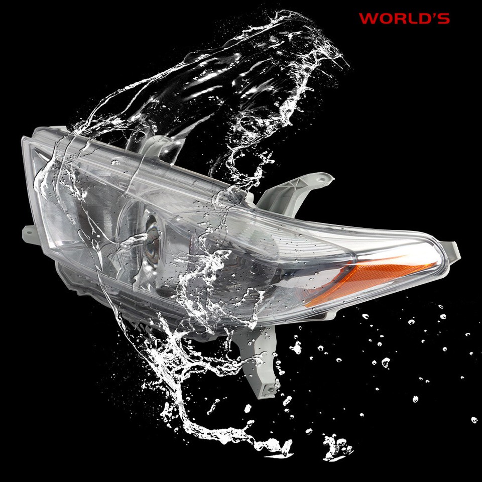 For SET Toyota Highlander 2011-2013 Headlights Headlamps Headlight ...