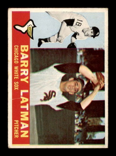 1960 Topps #41 Barry Latman G White Sox 558876 | eBay