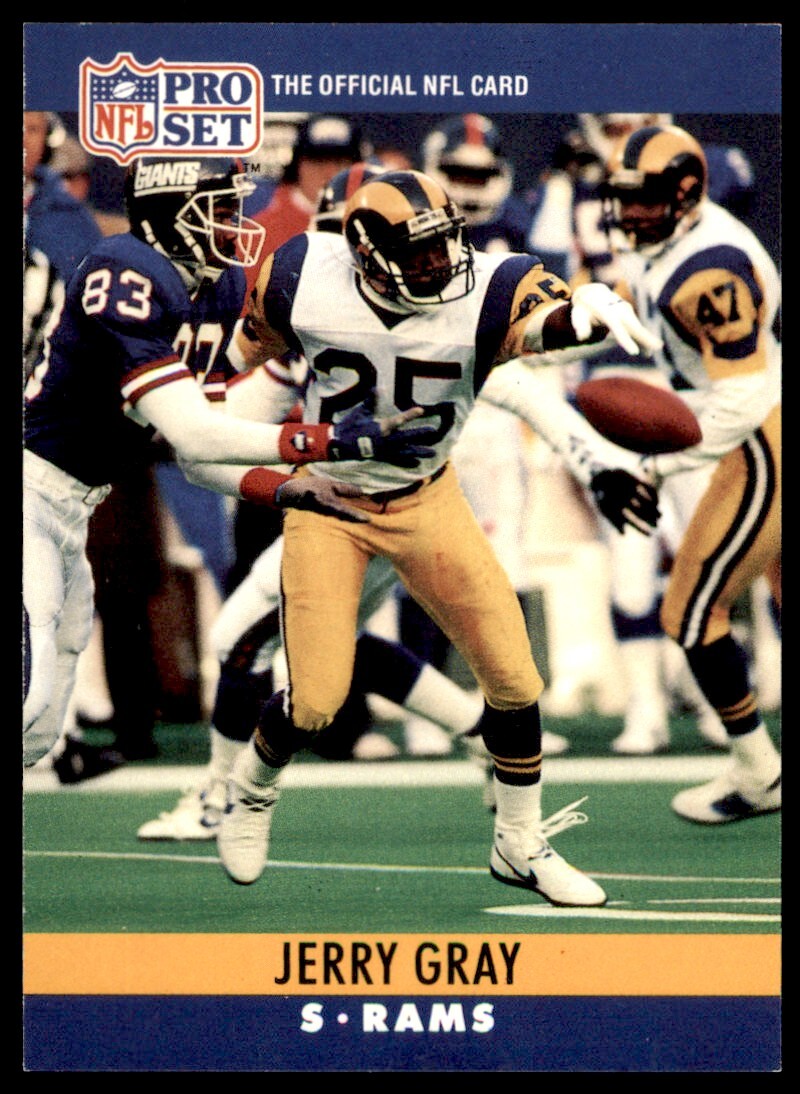 1990 Pro Set Jerry Gray Los Angeles Rams #166 | eBay