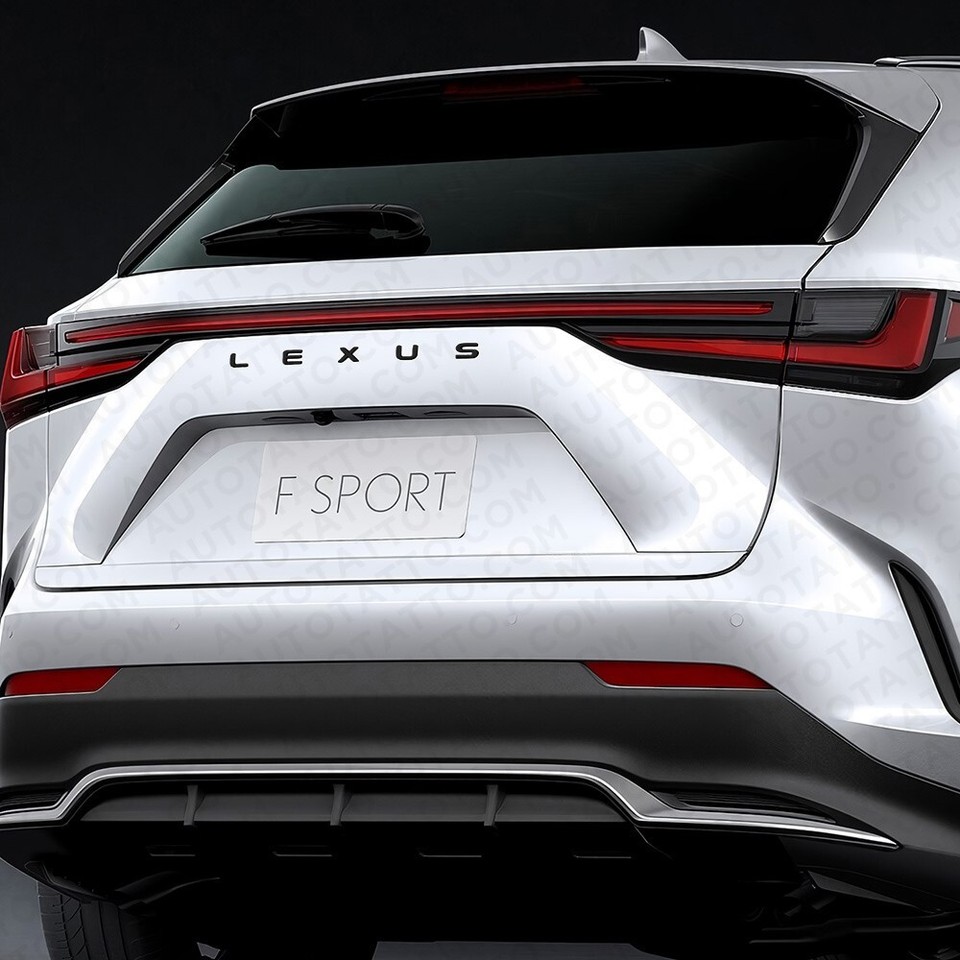 2022+ Lexus Trunk Lid Letter Logo Badge 3D Emblem F-Sport Car Decorate ...