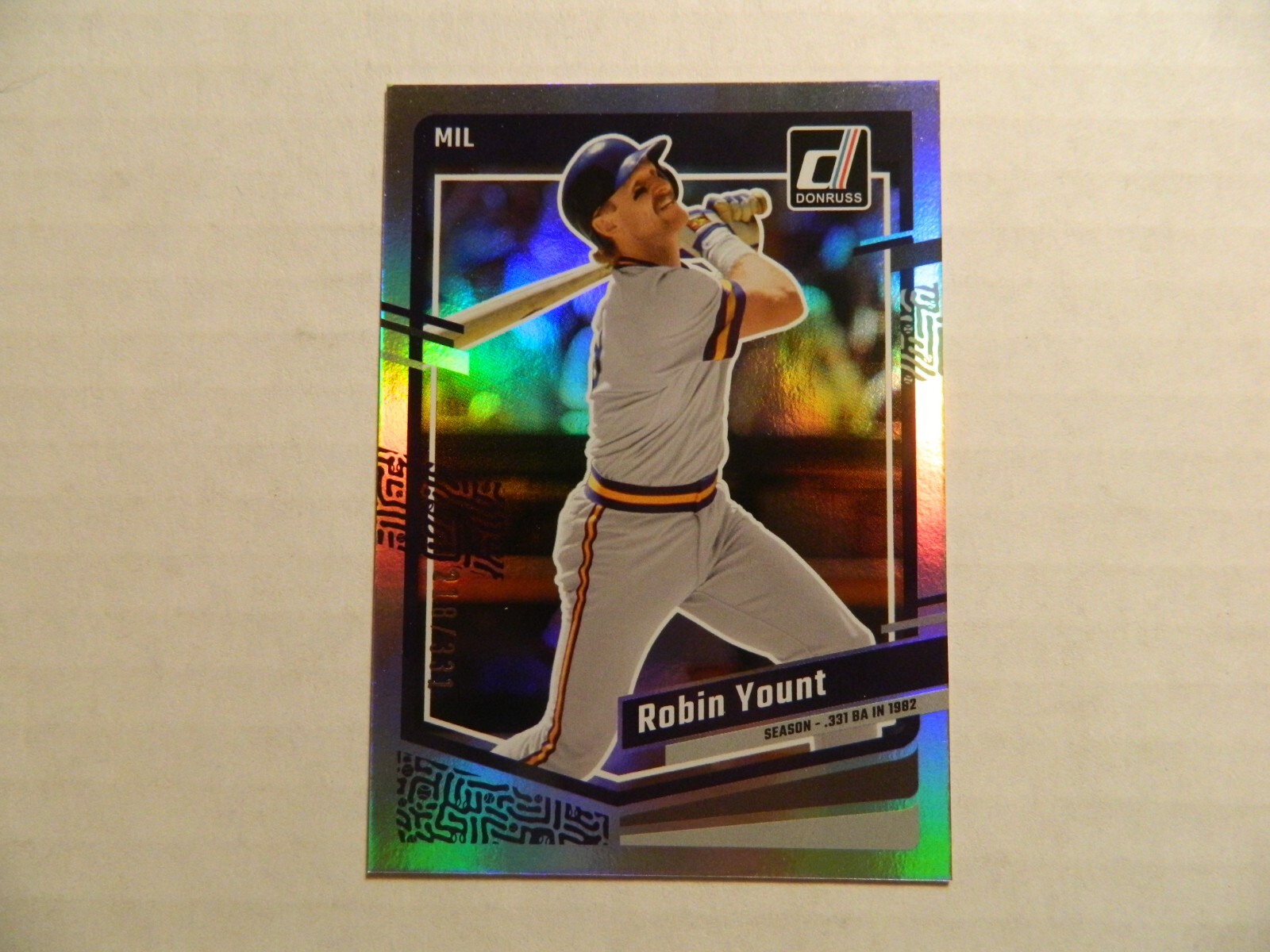 2023 Donruss Stat Line Parallel Card of Robin Yount -Brewers | eBay