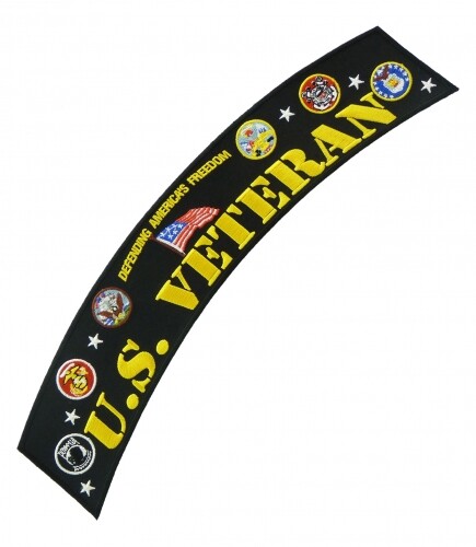 U.S. Veteran Patriotic Rocker Patch, Military Rocker Patches | eBay