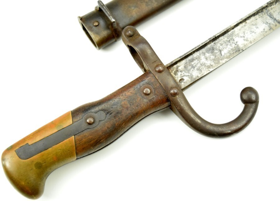 Original 1876 FRENCH GRAS Epee BAYONET w Steel SCABBARD | eBay
