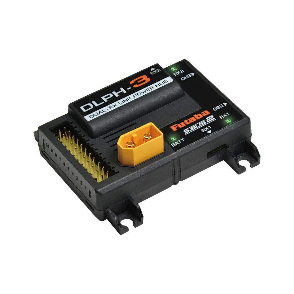 Futaba DLPH-3 10-channel Dual Receiver Connection Power Hub | eBay