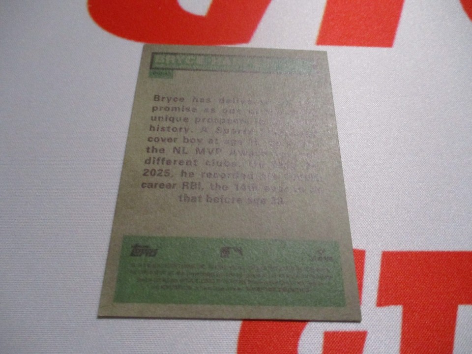 2025 Topps Heritage Baseball Bryce Harper Perfect 10 Card #P10-10 | eBay