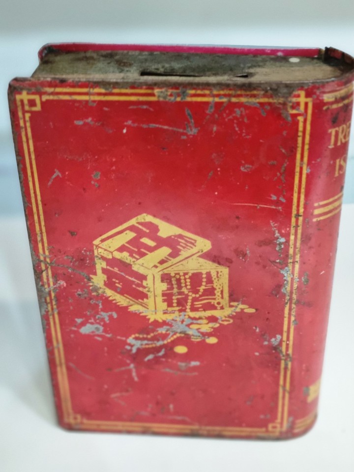 Vintage Chad Valley Treasure Island Money Box Tin | eBay UK