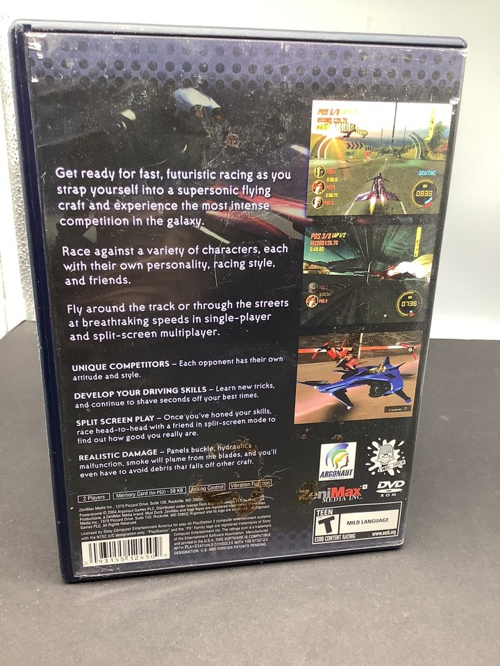 Power Drome (PS2, 2004) Futuristic Racing CIB Manual Cover Art Disk ...