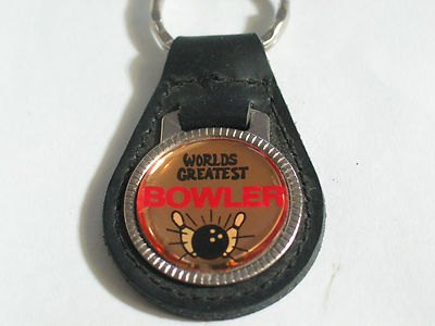 Worlds Greatest Bowler Leather Keychain | eBay