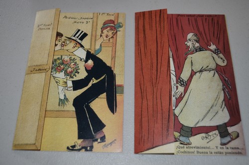 Funny Naughty Victorian Rude Joke Topical Antique Style 1900s Art 2 ...