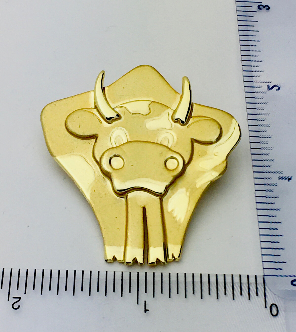 Signed AJC Vintage 2 Tone Gold Plated Bull Pin | eBay