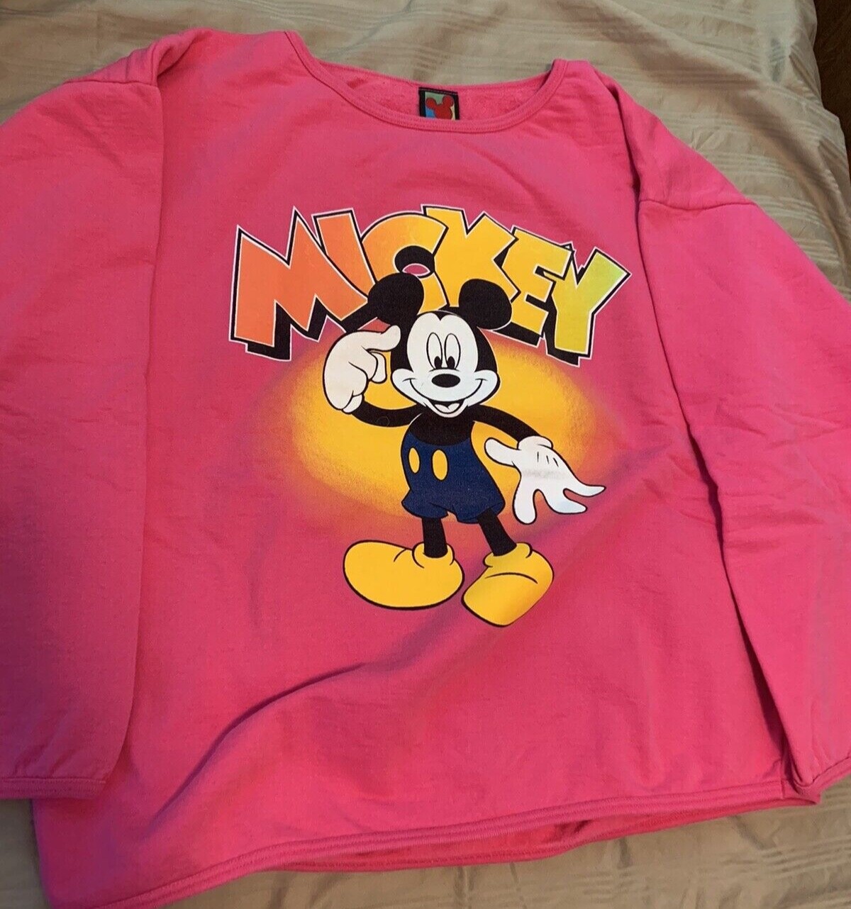 Vintage Mickey Mouse 90s Mickey Unlimited Pink Women … - Gem
