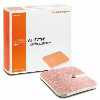 ALLEVYN Tracheostomy Non-Adhesive 9cm x 9cm Advanced Foam Wound ...