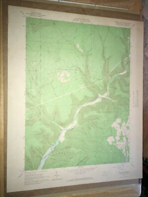 English Center PA. Lycoming USGS Topographical Geological Survey ...
