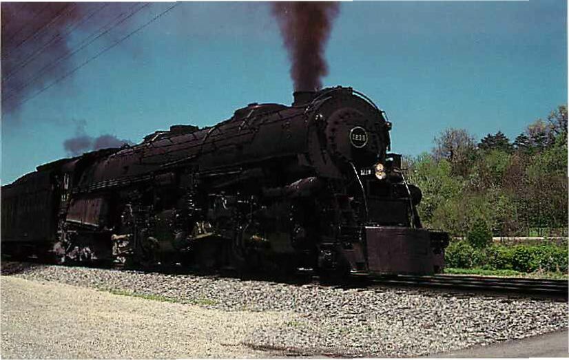 Postcard Norfolk & Western's Locomotive Train #1218 Bound for Walton VA ...