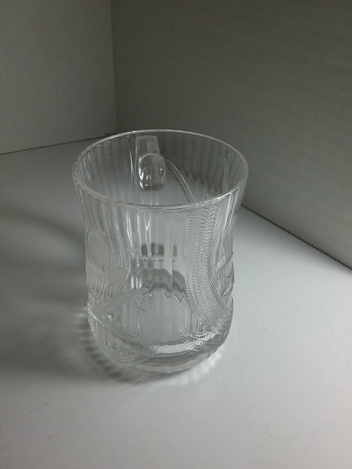 Canterbury Crocus Etched Flower Leaf Glcoloc France Glass Mug | eBay