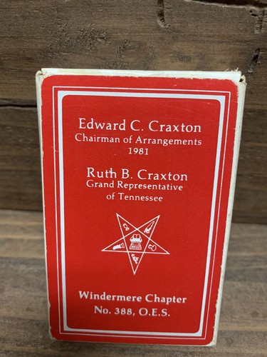 Edward C. Craxton Chairman of Arrangements 1981 Ruth B. Craxton Playing ...