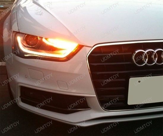 Amber Error Free PWY24W LED Bulbs For Audi VW Front Turn Signal Lights ...