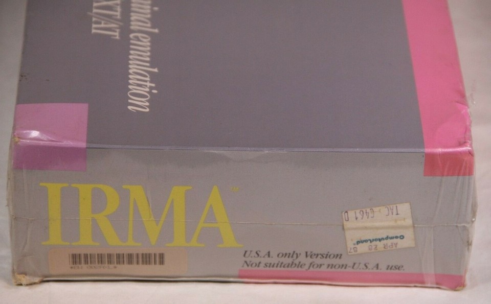 DCA IRMA 3278/79 Terminal Emulation for IBM PC/XT/AT and Clones ...