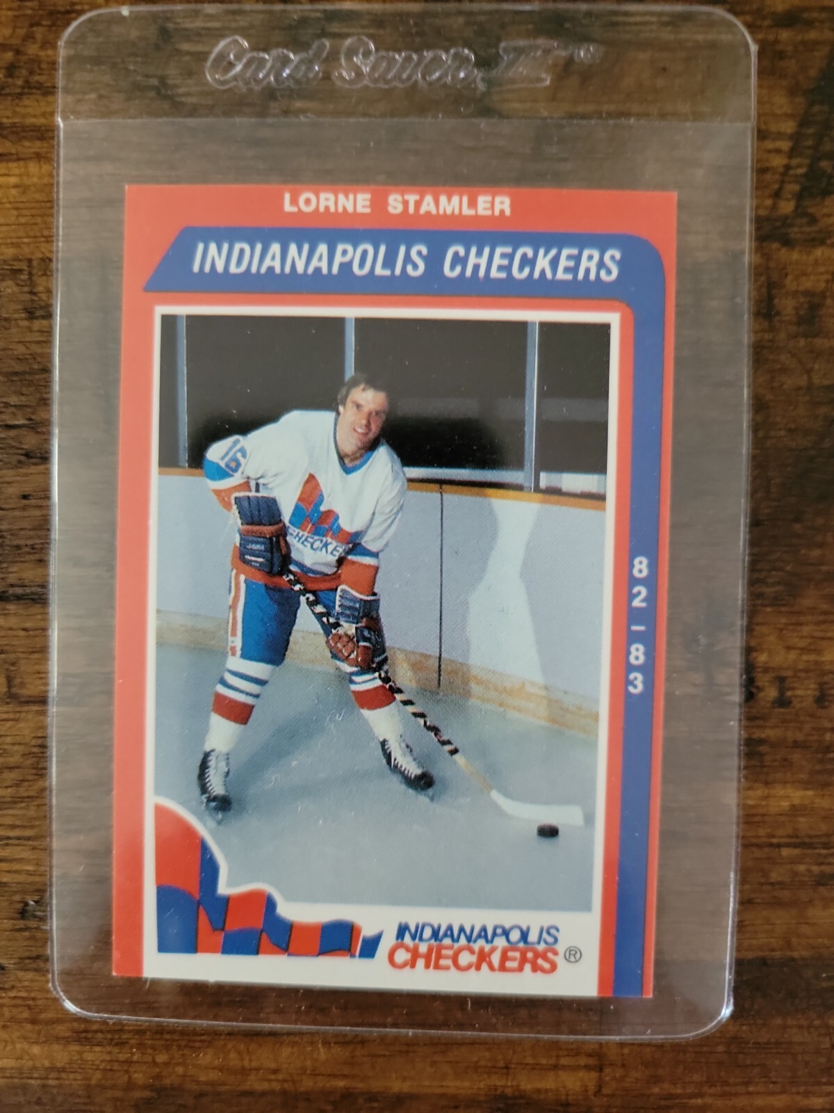 1982-83 Pizza Hut Indianapolis Checkers Lorne Stamler Card NM/M See ...