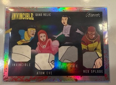 2025 Skybound Invincible #537 Blood Splatter Quad Relic Card | eBay