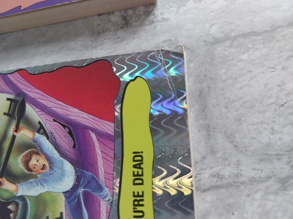 Vtg R.L. Stine Goosebumps Reader Beware Tick Tock, Bat Wing Hall 1st ...