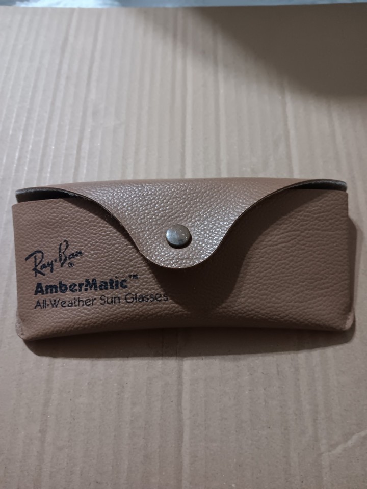 Vintage B&L Ray-Ban Ambermatic Aviator Style Sunglasses All Weather w ...