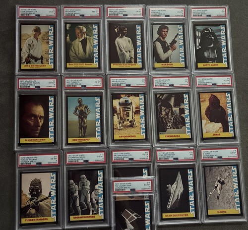 Star Wars Wonder Bread 1977 Complete Set 1-16 ALL CARDS Graded PSA | eBay