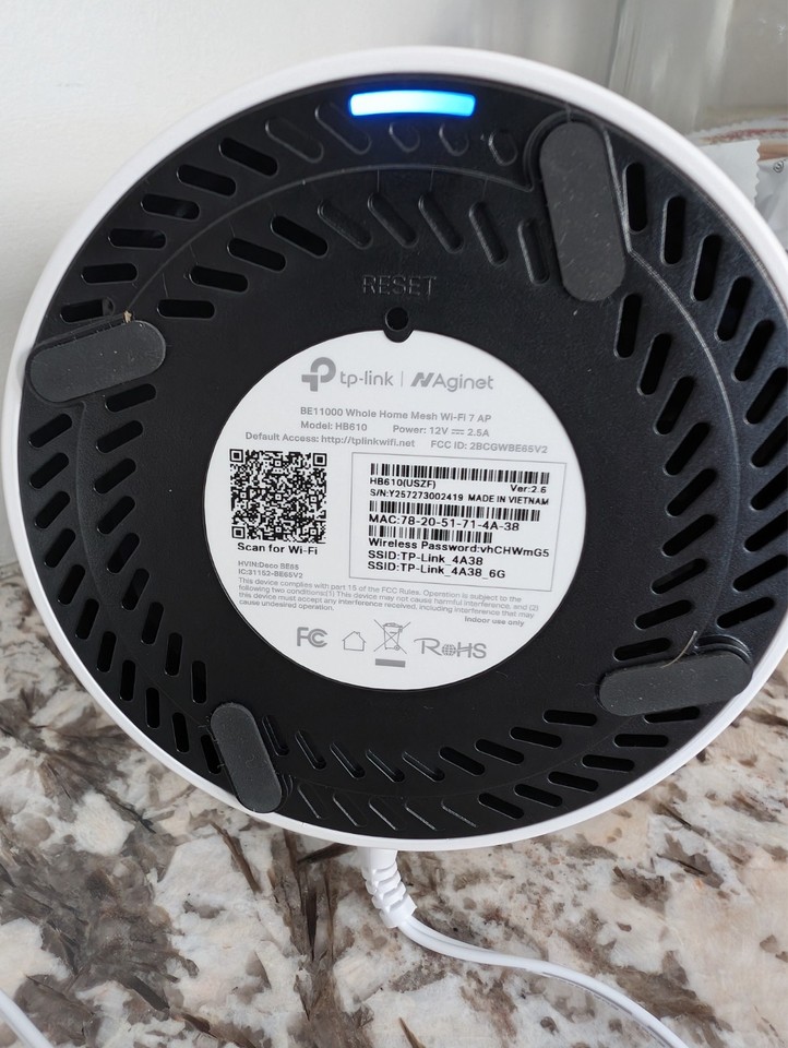 TP-Link BE11000 HB610 (Qty. 1) Aginet Whole Home Tri Band Mesh Wi-Fi 7 ...