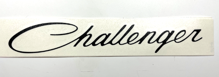 Flat Black Front Challenger Script Grille Emblem For 2008-2023 Dodge ...