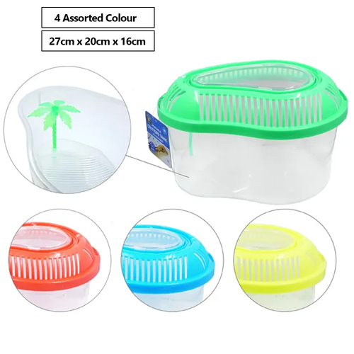 4x Portable Handheld Plastic Fish Tank Insects Reptile Goldfish Cages ...