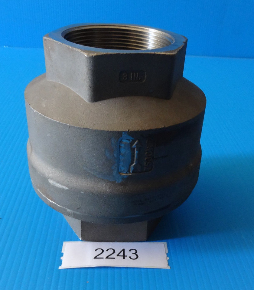3" Durabla DFT SCV Check Valve MODEL 8311-51F 525/40F CF8M | eBay