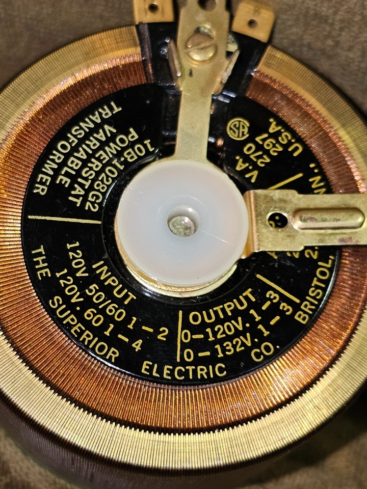 Superior Electric 10B-1028G2 PowerStat Variable Transformer 120V 132V ...