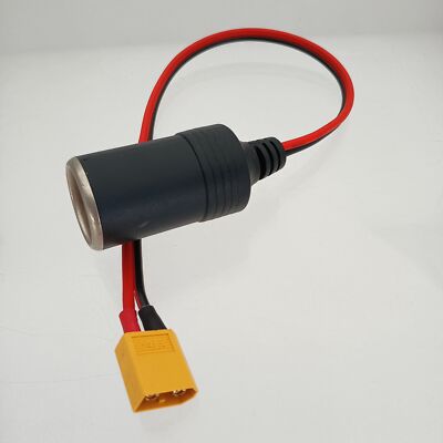 Car Cigarette Lighter Socket female to XT60 male 18AWG Charger cable | eBay