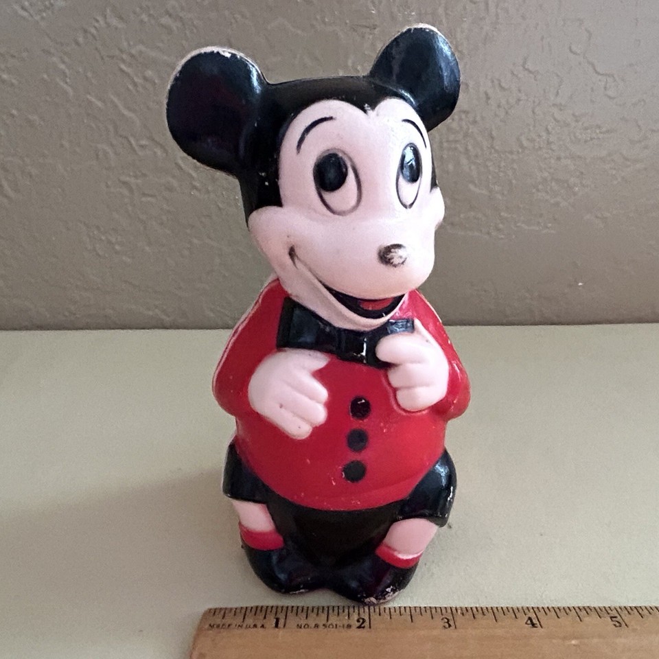 Vintage Mickey Mouse Figurine Plastic by Lehn Fink Walt Disney ...