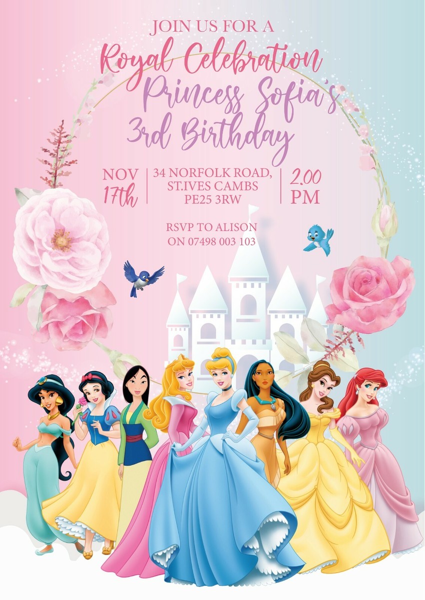 Royal Princess Tea Party Invitations Princess Tea Party Invitations