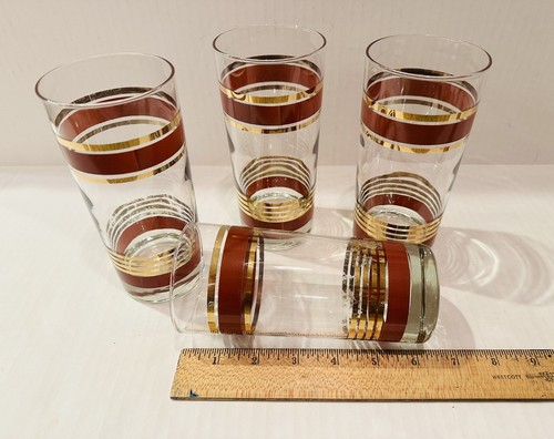 4 Vtg Luminarc After Hours J. G. Durand MCM HighBall Cocktail Glasses ...