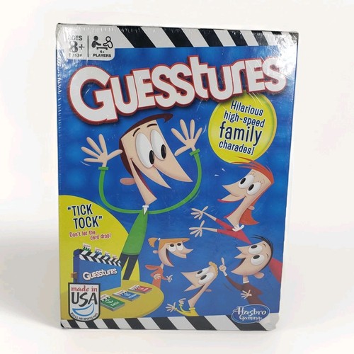 Guesstures Board Game Family Friendly Charades Interactive Hasbro NEW ...
