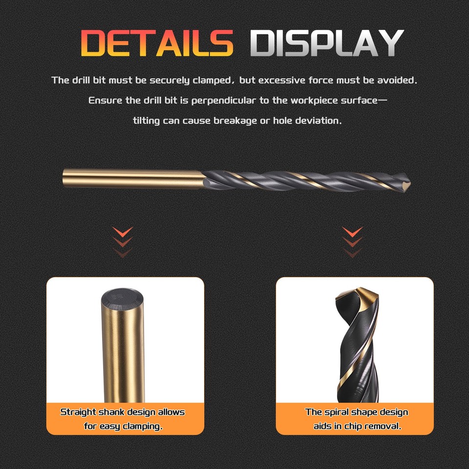 Drill Bit, 5mm Cutting Diameter, 4341 118° GB Number, 12-Pieces | eBay ...