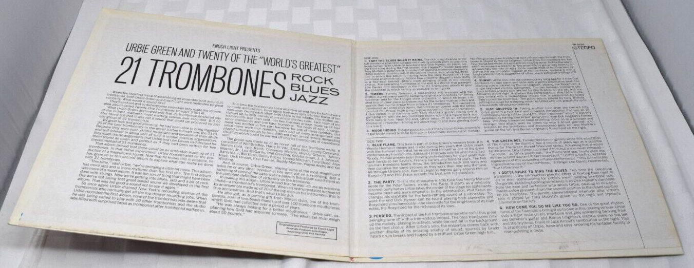 Jazz Urbie Green 21 Trombones Quadraphonic Project 3 PR5024QD Hype GF ...