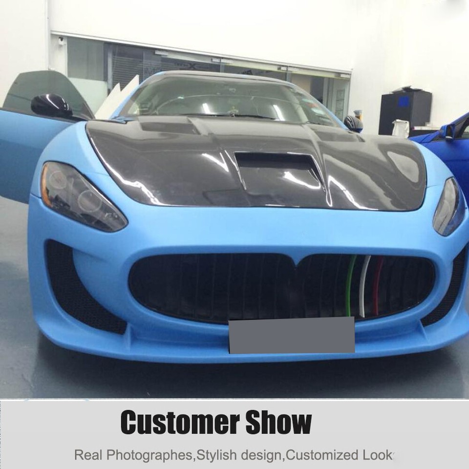 For Maserati GranTurismo 2-Door 2008-2013 Carbon Front Engine Bonnet ...