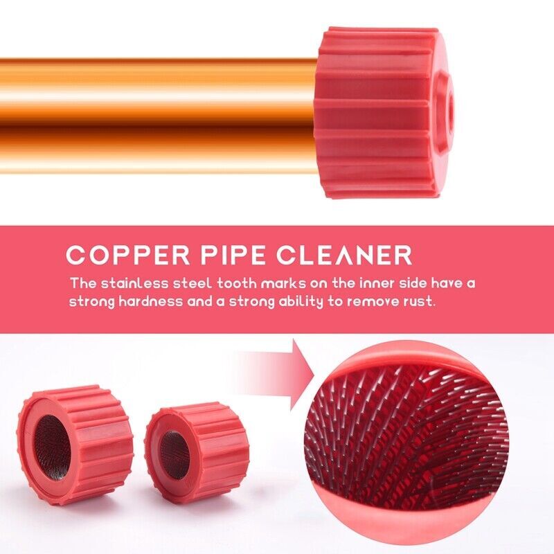 6 Pieces Copper Pipe Cleaners, Handy Sized Plumber, Tube Cleaning Brush ...